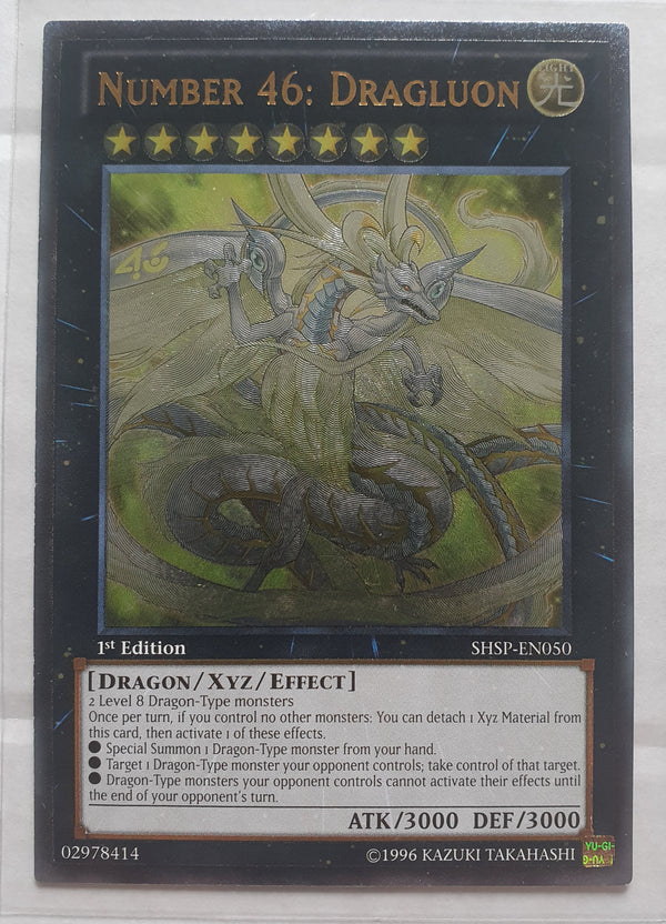 Yugioh - Number 46: Dragluon *Ultimate Rare* SHSP-EN050 (NM) – Envoy Cards