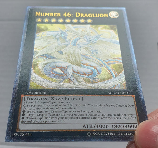 Yugioh - Number 46: Dragluon *Ultimate Rare* SHSP-EN050 (NM) – Envoy Cards
